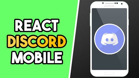 How To React On Discord Mobile 2021 Youtube