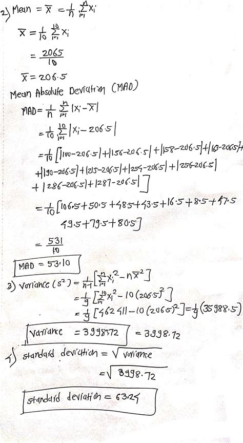 Solved Compute For The Following Using The Data Set Given Below Answers Course Hero