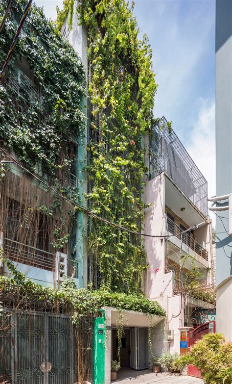 Breathing House By Vo Trong Nghia Architects Is Covered With A Plant