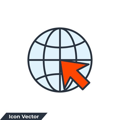Internet Icon Logo Vector Illustration Click To Go To Website Symbol