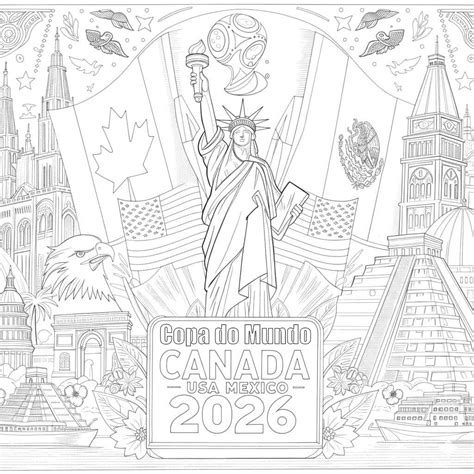 Desenhos De Copa Do Mundo 2026 Para Colorir Imprimir E Pintar