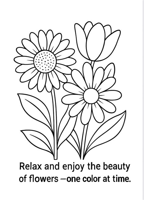 Adults Colouring Book For Elderly Mindfulness Colouring For Seniors