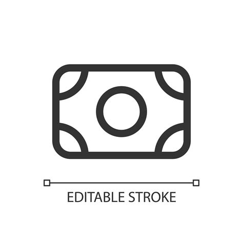 Banknote Pixel Perfect Linear Ui Icon By Bsd Studio TheHungryJPEG