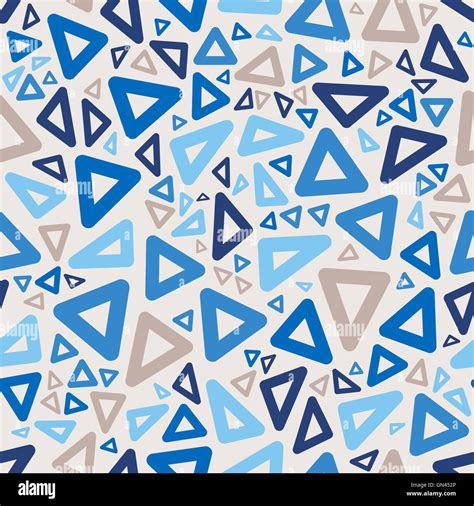 Geometric Pattern Triangle Blue
