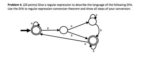 Solved Problem Points Give A Regular Expression To Chegg