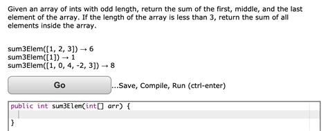 Solved Use Knowledge About 1d Arrays To Write The