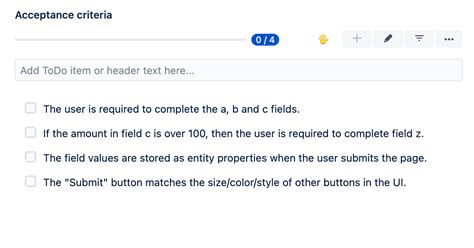 Jira Acceptance Criteria Lists