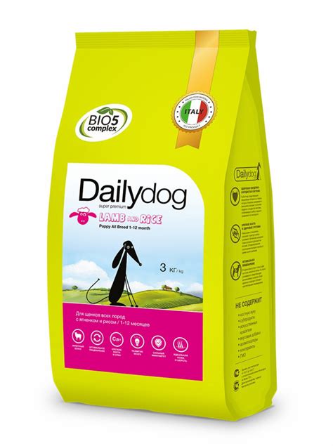 Сухой корм Dailydog Puppy All Breed Lamb and Rice для щенков с ягненком ...