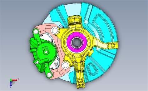 钳盘式制动器 Catia 模型图纸下载 懒石网