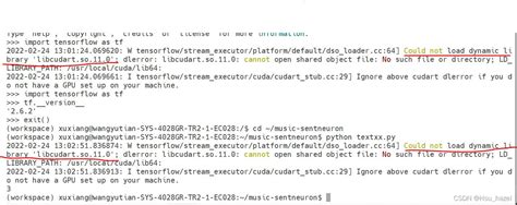 Tensorflow】：could Not Load Dynamic Library ‘libcudartso110‘；dlerrorlibcudartso110的解决方法