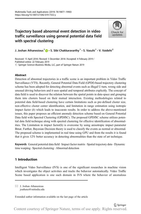 Trajectory Based Abnormal Event Detection In Video Traffic Surveillance