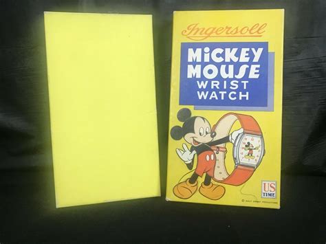 1948 Mickey Mouse Ingersoll Wrist Watch Original Box Box Only Wpaperwork 2005805391