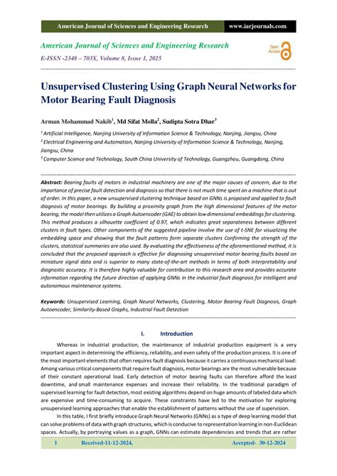 pdf unsupervised clustering using graph neural networks for motor