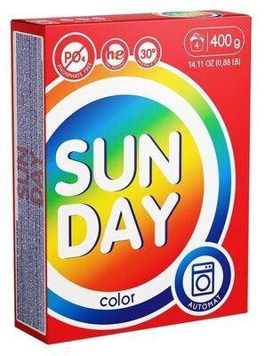 Характеристики модели Стиральный порошок Sunday, автомат, для стирки ...