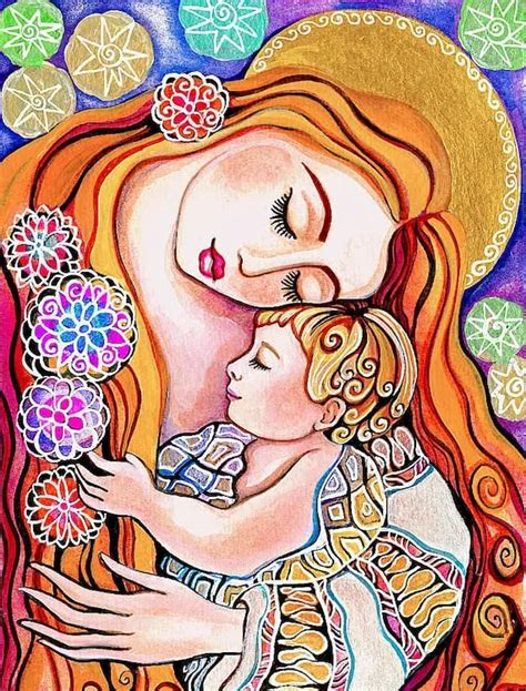 نقاشی روز مادر ساده و زیبا کودکانه، دخترانه و پسرانه برای رنگ آمیزی