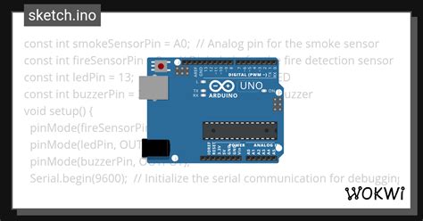 Fire Detection Wokwi Esp32 Stm32 Arduino Simulator