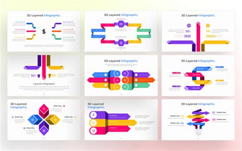 3d Layer Powerpoint Infographic Template Templatemonster