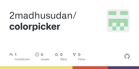 GitHub Madhusudan Colorpicker