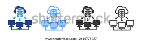 Multicast Icon Set Multiple Style Collection Stock Vector Royalty Free 2615775227 Shutterstock