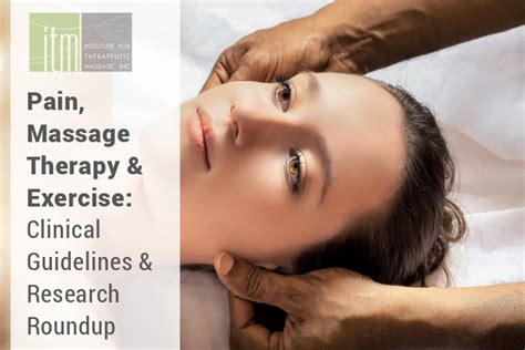 Pain Massage Therapy And Exercise Clinical Guidelines And Research