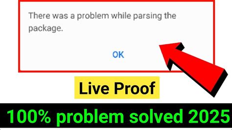 🛑there Was A Problem While Parsing The Package There Was A Problem