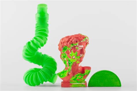 Free Photo Still Life Of Small Decorative Objects With Vivid Colors