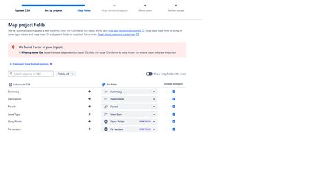 I Am Getting Issue Id Error During Csv Bulk Impor