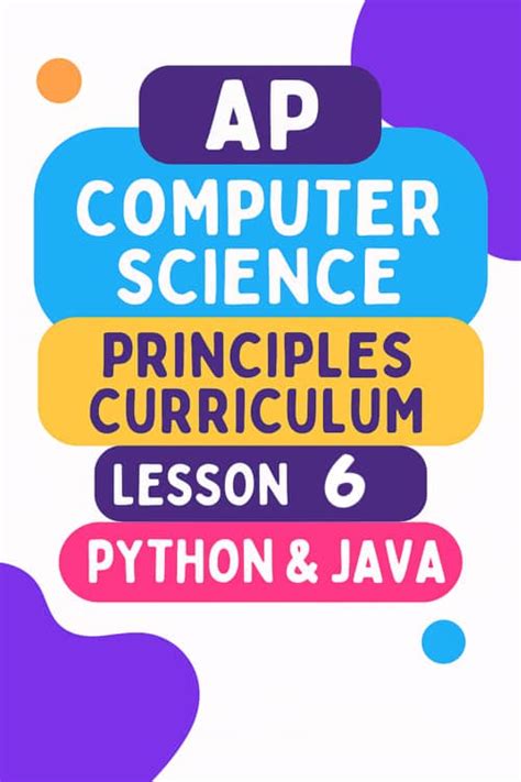 Ap Computer Science Principles Lesson 6 Strings And Arrays Python And Java
