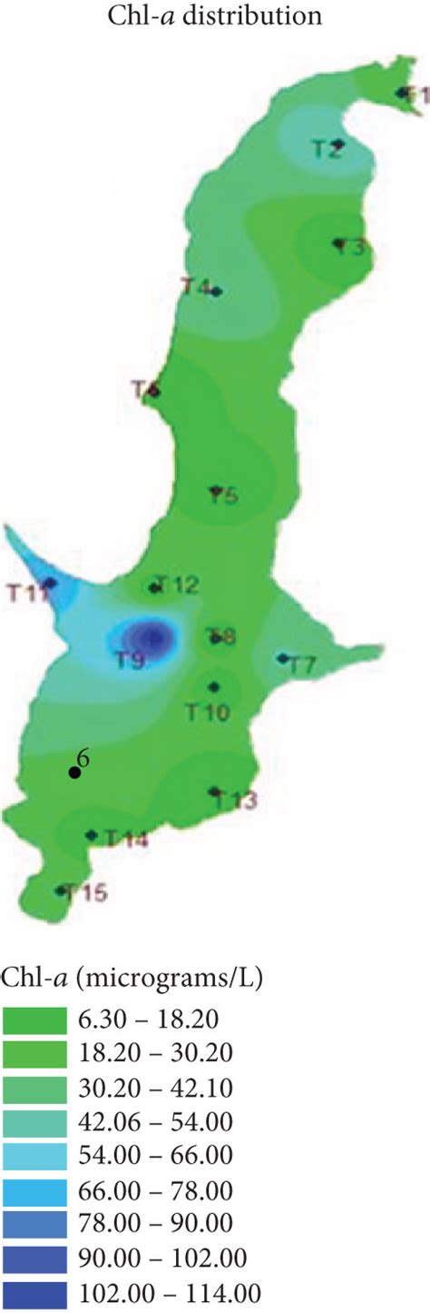 Spatial Distribution Of Chl A Concentration From A In Situ