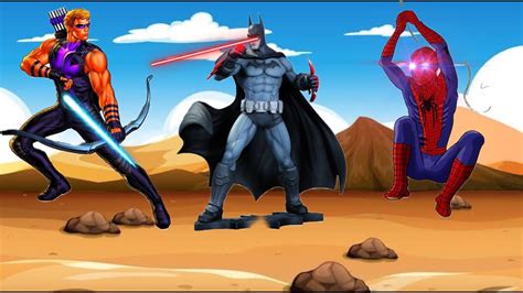 قصص اطفال البطل الخارق سبايدرمان والبطل باتمان ضد فريق المتحولين