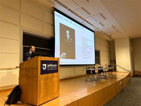 Robson Capasso On Linkedin First Stop Clerf Lecture Thomas Jefferson University Great To