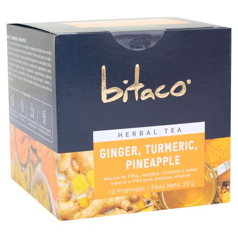 Comprar Té Bitaco Jengibre Curcuma Pina 12 Unidades Walmart Guatemala Walmart Guatemala