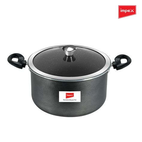 Impex Biryani Pot 6 Ltr With Rib Ibp6 Non Stick Induction Friendl