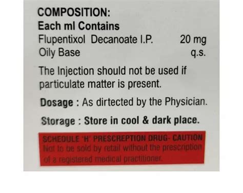 Flupentixol Injection 20mg Ml At ₹ 23 Vial Ambavadi Ahmedabad Id 2853264451230