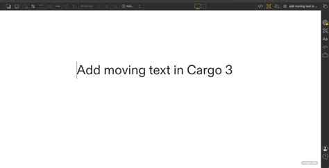 Add Moving Text Marquee In Cargo Site Easy Cargo Site Tutorials