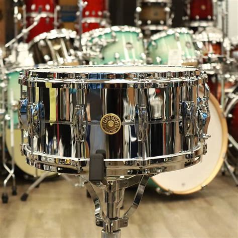 Gretsch Usa Custom 65x14 Chrome Over Brass Snare Drum Reverb