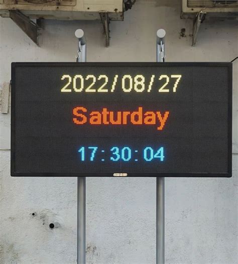 4 x 2 ft pollution parameter display board p6 outdoor industry air
