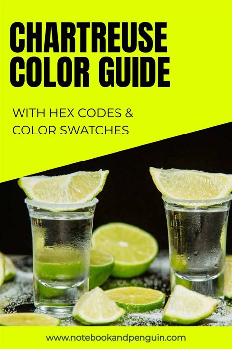 Chartreuse Color Guide With Hex Codes And Color Swatches