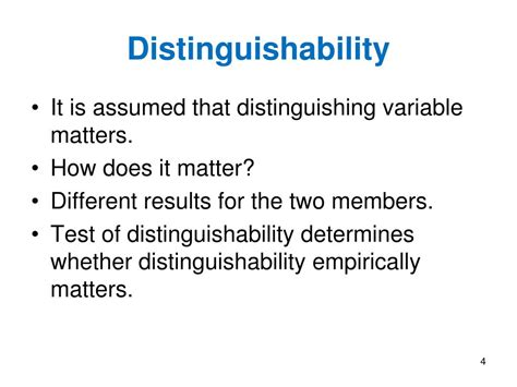 Ppt Test Of Distinguishability Powerpoint Presentation Free Download