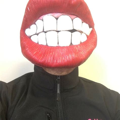 Big Smiley Mouth Mask Rubber Johnnies Fx