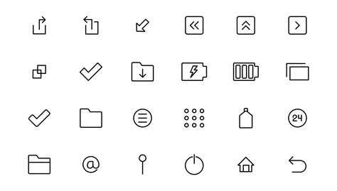 Ui UX Icon Set Web And Mobile User Interface Icon Set Collection Outline Icon 43806428 Vector