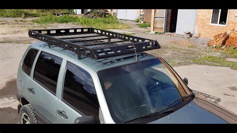 Экспедиционный багажник на крышу для Chevrolet Niva - YouTube