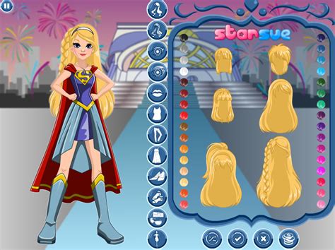 Dc Super Hero Girls Intergalactic Supergirl Dress Up Play Online On