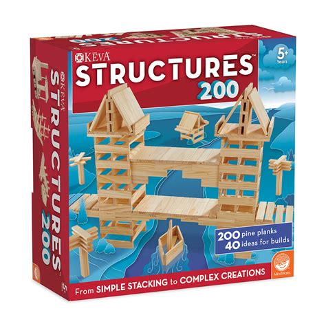 Keva Structures 200 Wood Building Planks Set