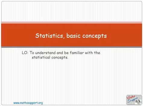 Maths Ibai 411 Statistics Basic Concepts