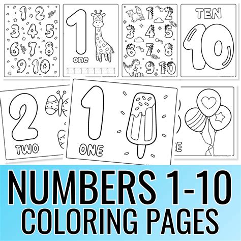 35 Numbers 1 10 Coloring Pages Free Pdf Printable ~ Daydream Into