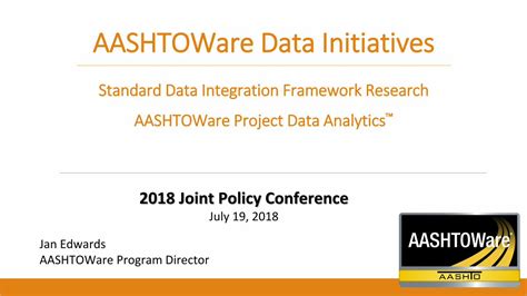 Pdf Standard Data Integration Framework Research Aashtoware › Wp Content › Uploads
