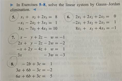 Solved In Exercises Solve The Linear System By Chegg