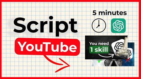 how to write youtube video script using chatgpt youtube