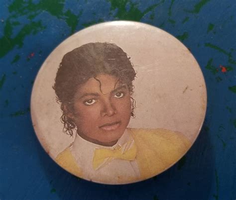 Vintage Michael Jackson Pin Button Etsy